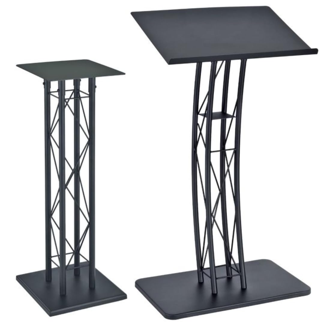 Modern Podium with Black Side Stand Table