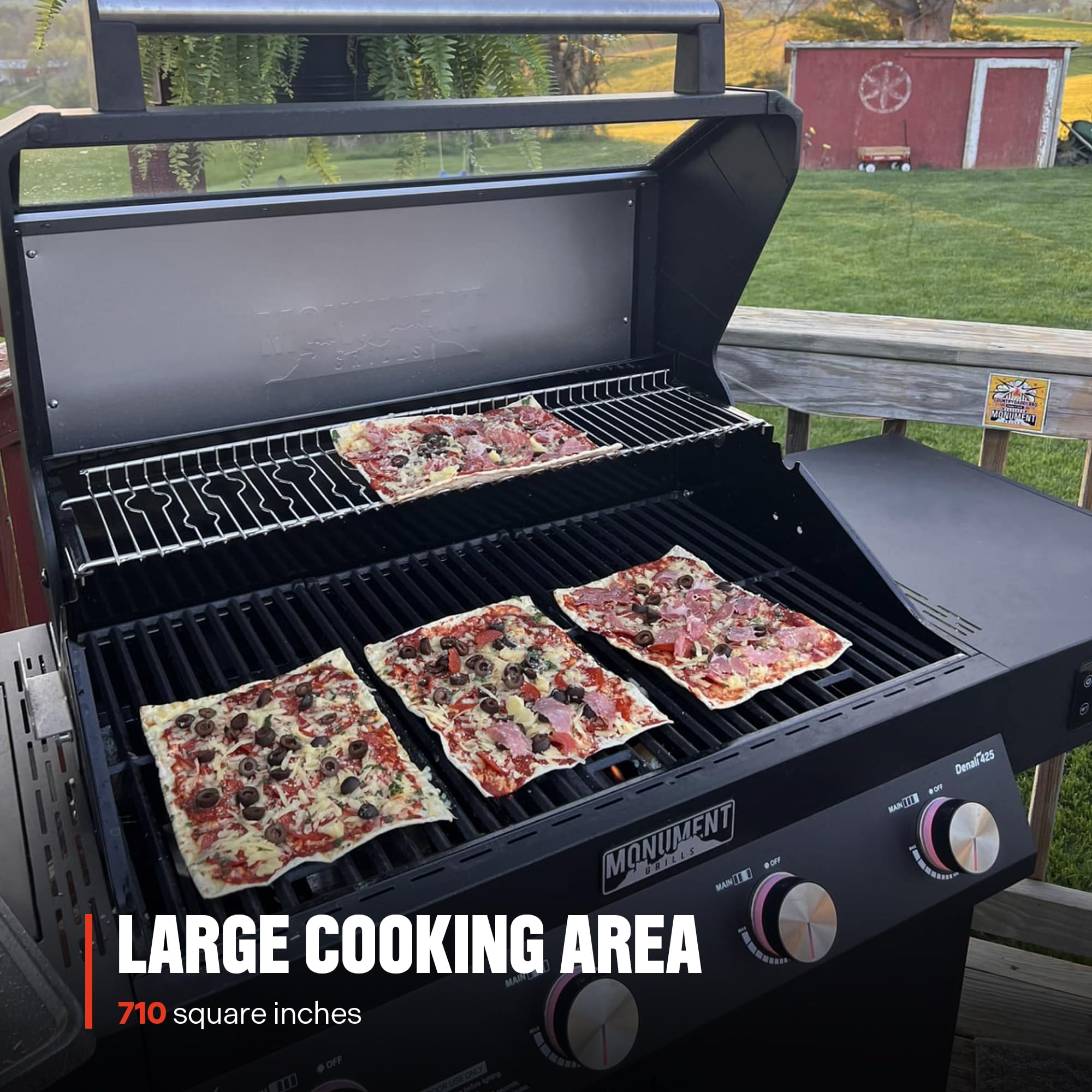 4+1 Liquid Propane Gas Smart BBQ Grill, 4 Burners & 1 Side Burner ...