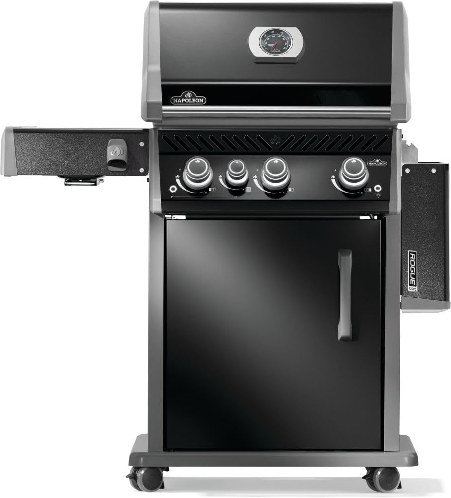Rogue PRO 425 Propane Gas Grill with Infrared Side Burner, Black ...