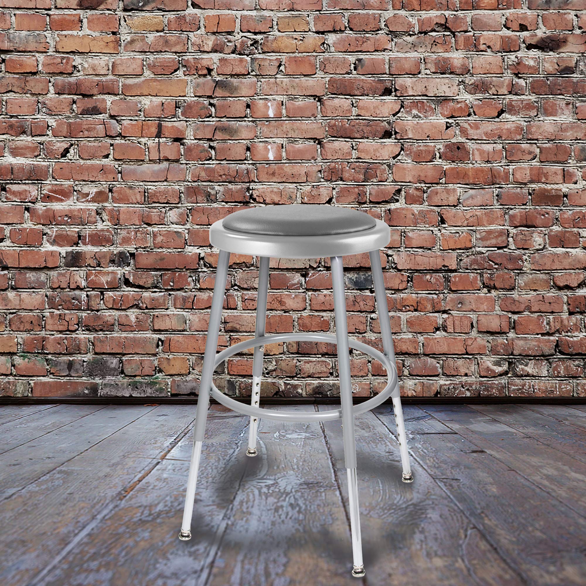 Premium Commercial-Grade All-Purpose Round Stool (Height-Adjustable, 18 ...