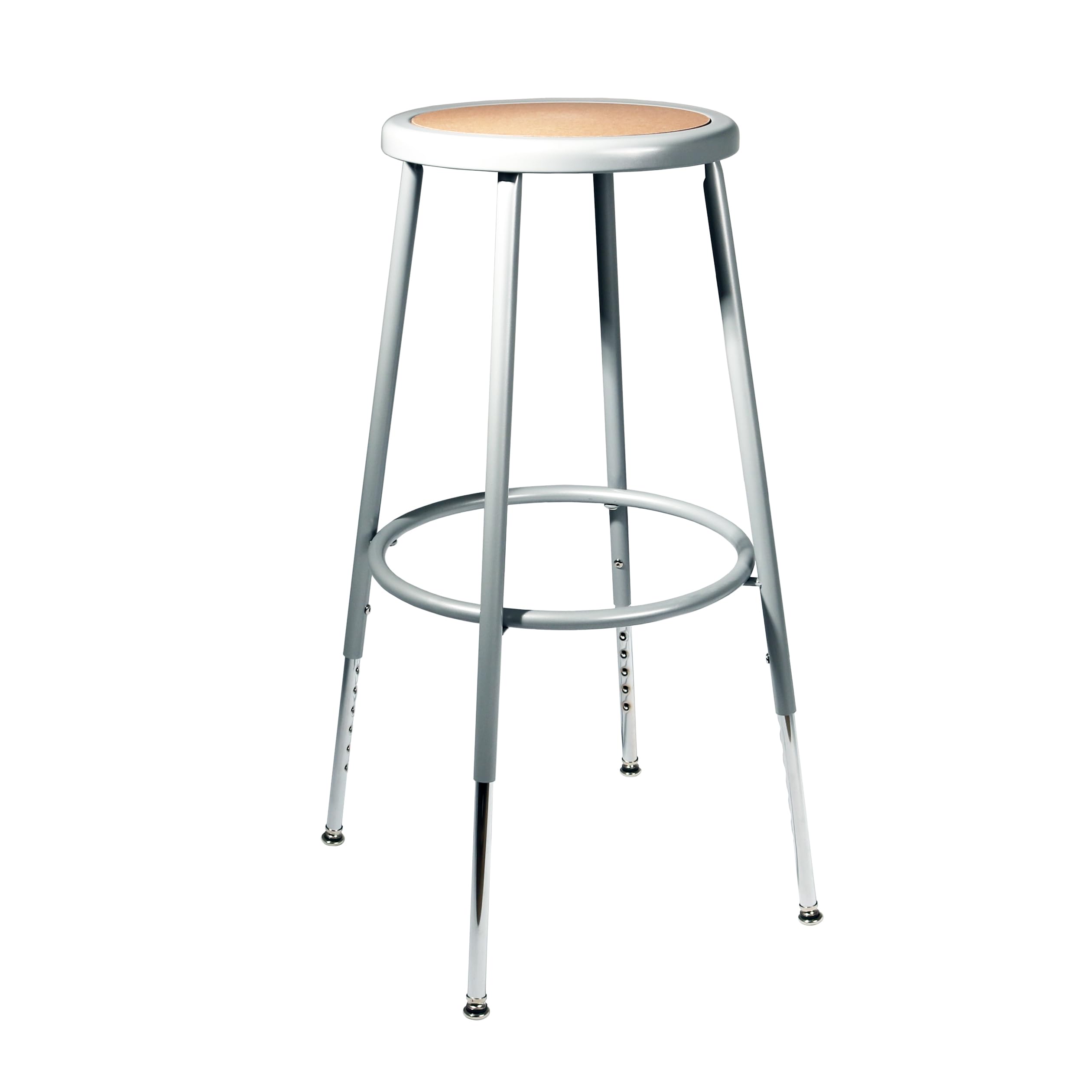 Premium Commercial-Grade All-Purpose Round Stool (Height-Adjustable, 24 ...