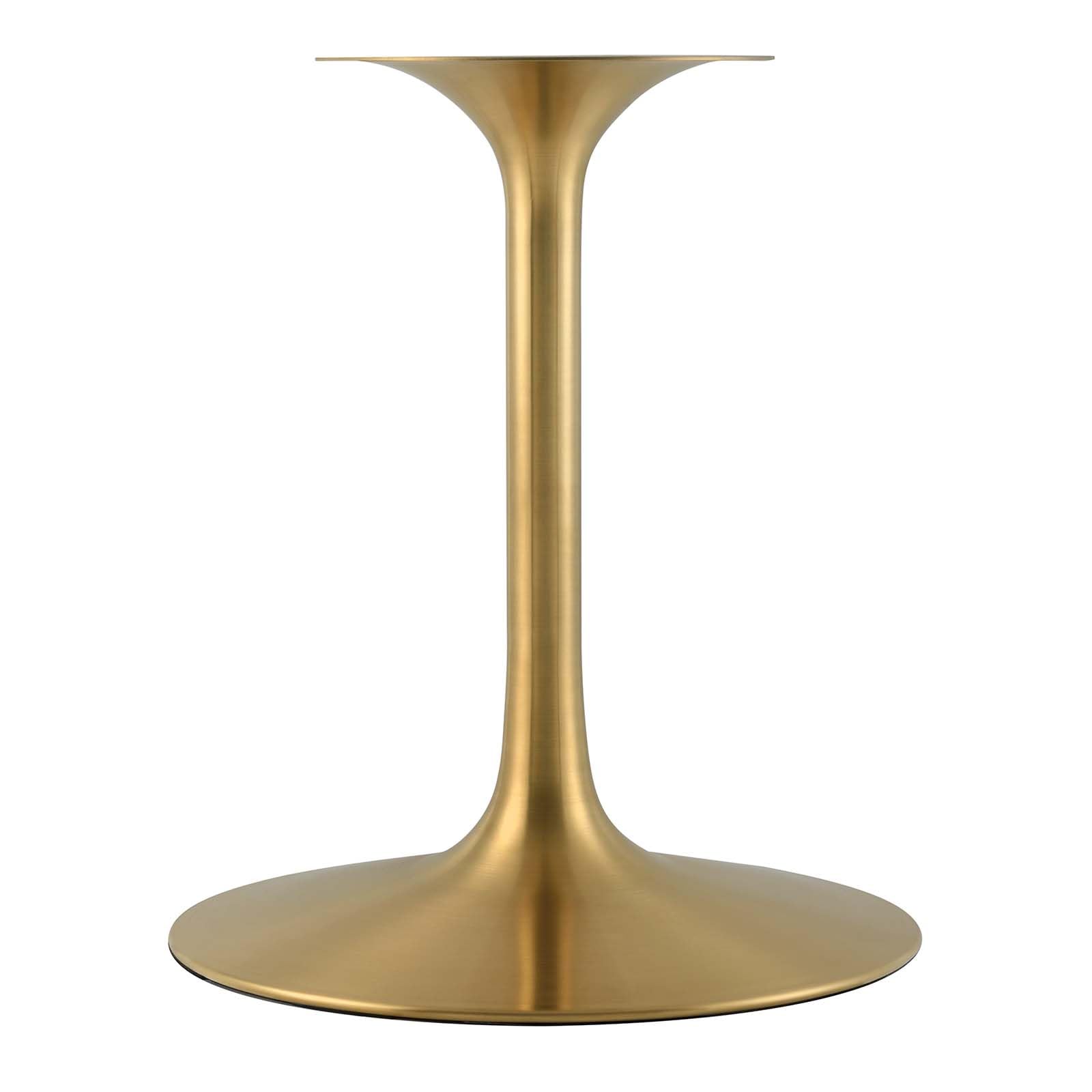 Dining Table, 48", Gold Natural