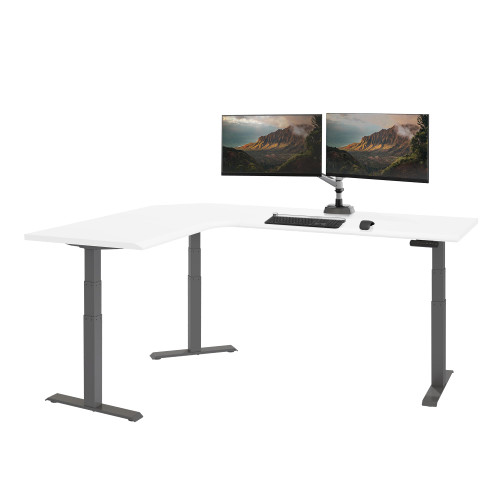 Vari ComfortEdge 80x60 L-Shape Electric Standing Desk – Height ...