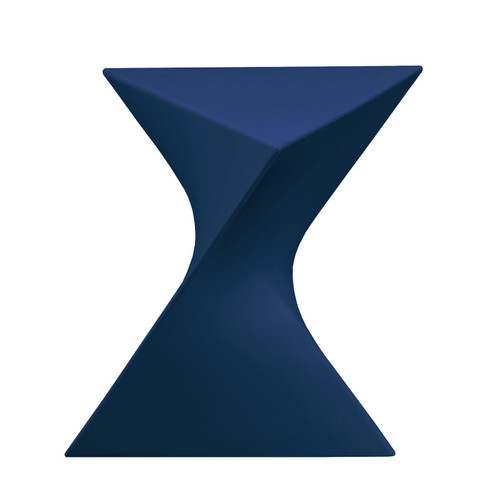 15.75" Navy Blue Stackable Side Table - Weather-Resistant Plastic ...