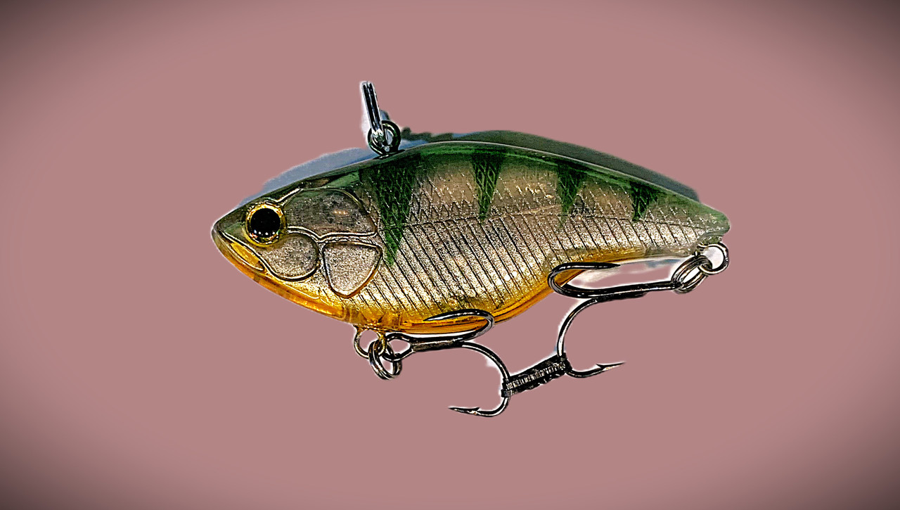 3" Lipless Shad, Green/Gold - Hand Painted by Bass Professional