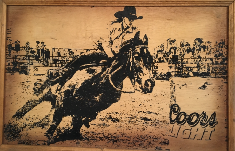 American Flag Framed Wood Sign