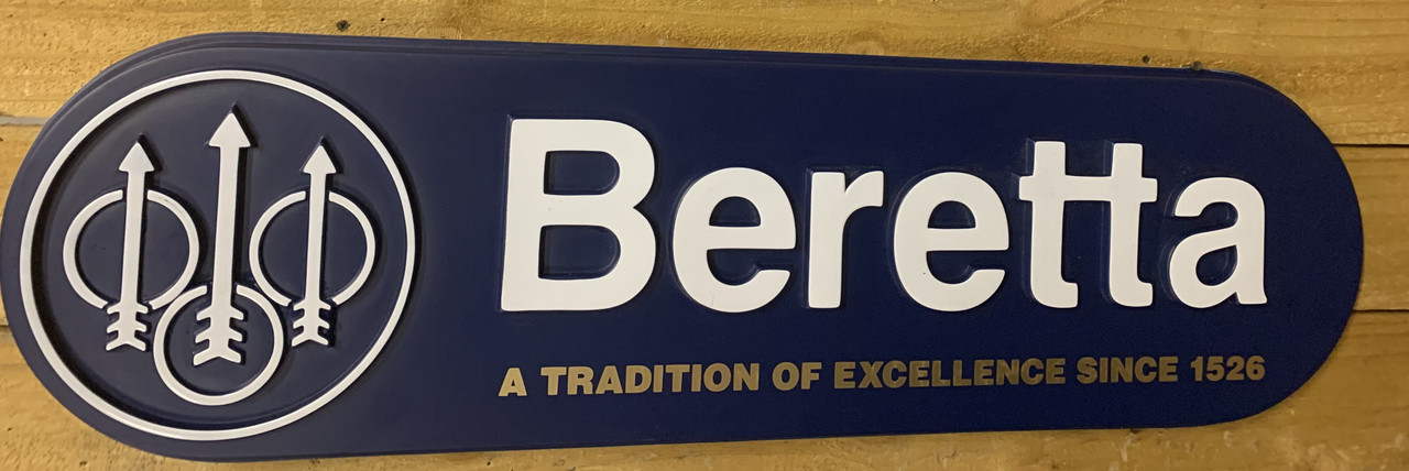 Beretta A TRADITION OF EXCELLENCE SINCE 1526 - Large Plastic Dealer Sign