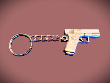 Glock - 3D Solid Pewter Key Chain