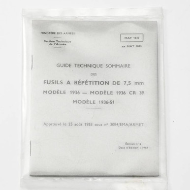 French MAS 36 Manual MAS 36, 36/51 Original - in French - Clearview ...