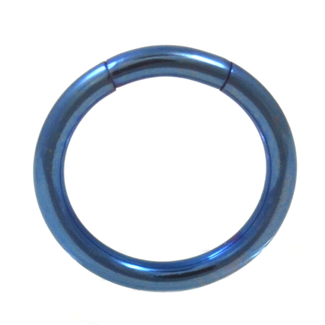 Black Steel Segment Ring Seamless Hoop 14G (4 Sizes) | BodyDazz.com