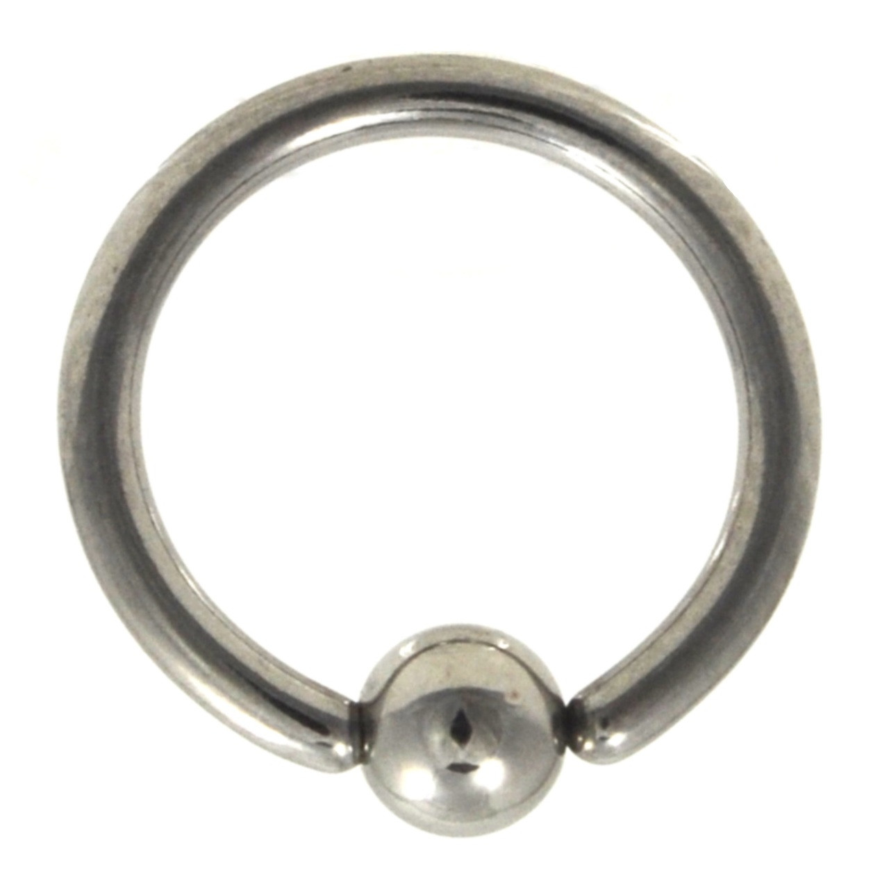 2PC 18G-14G D Shaped Steel Captive Bead Rings | BodyDazz.com