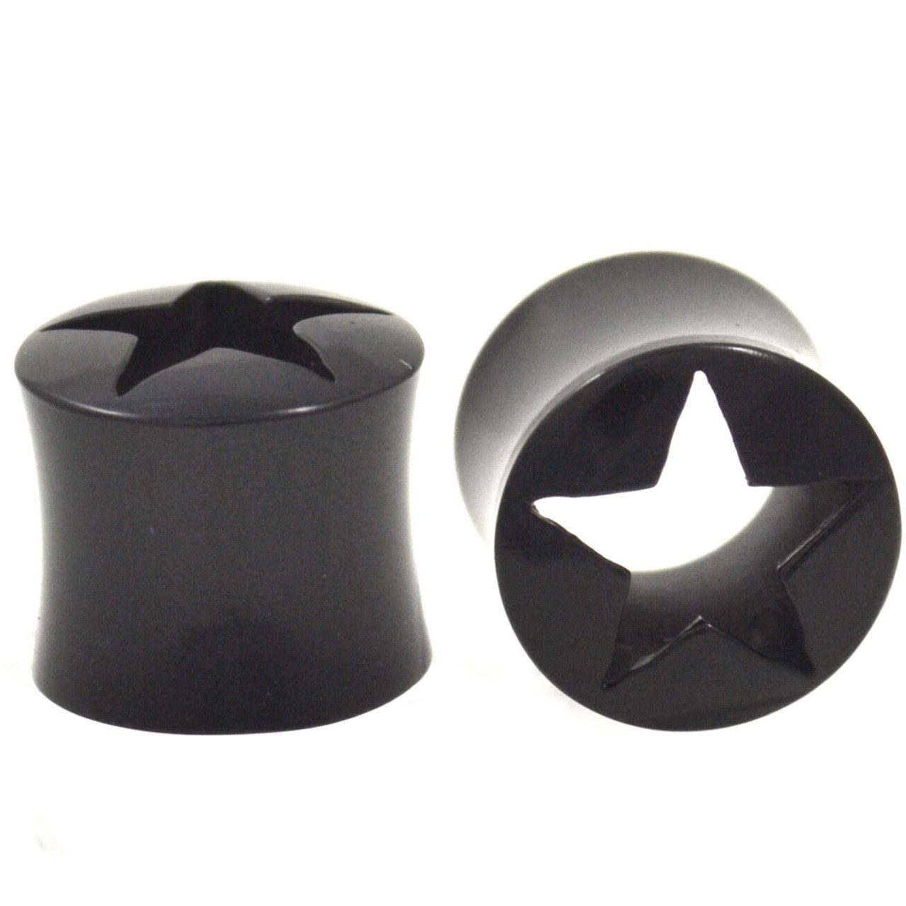Buffalo Horn Star Center Tunnels Ear Plugs (2g-1") | BodyDazz.com