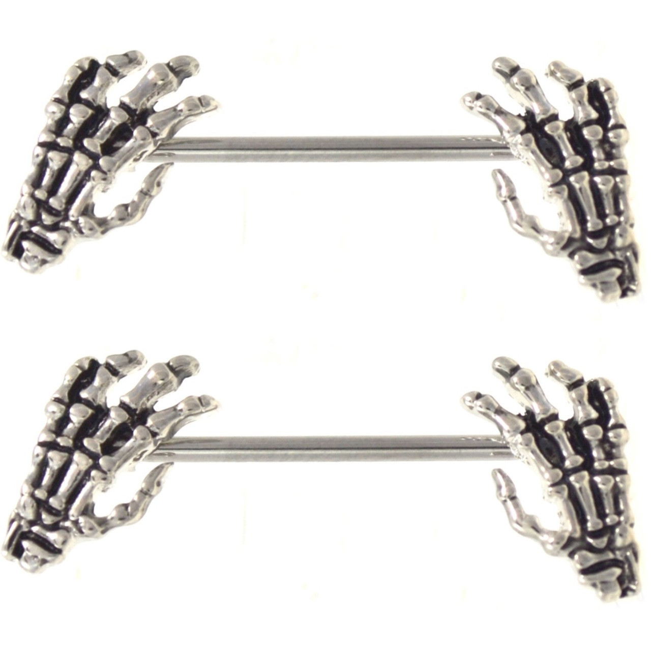 Dos Fingers Nipple Piercing Barbell 14g 7/8" | BodyDazz