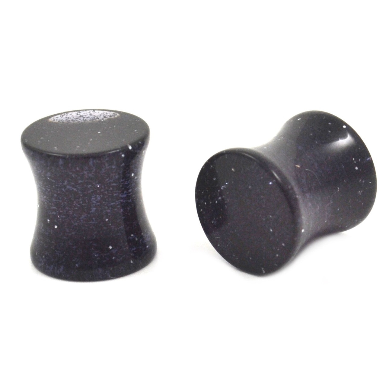 Black Matte Saddle Ear Plugs (8g-1/2") | BodyDazz