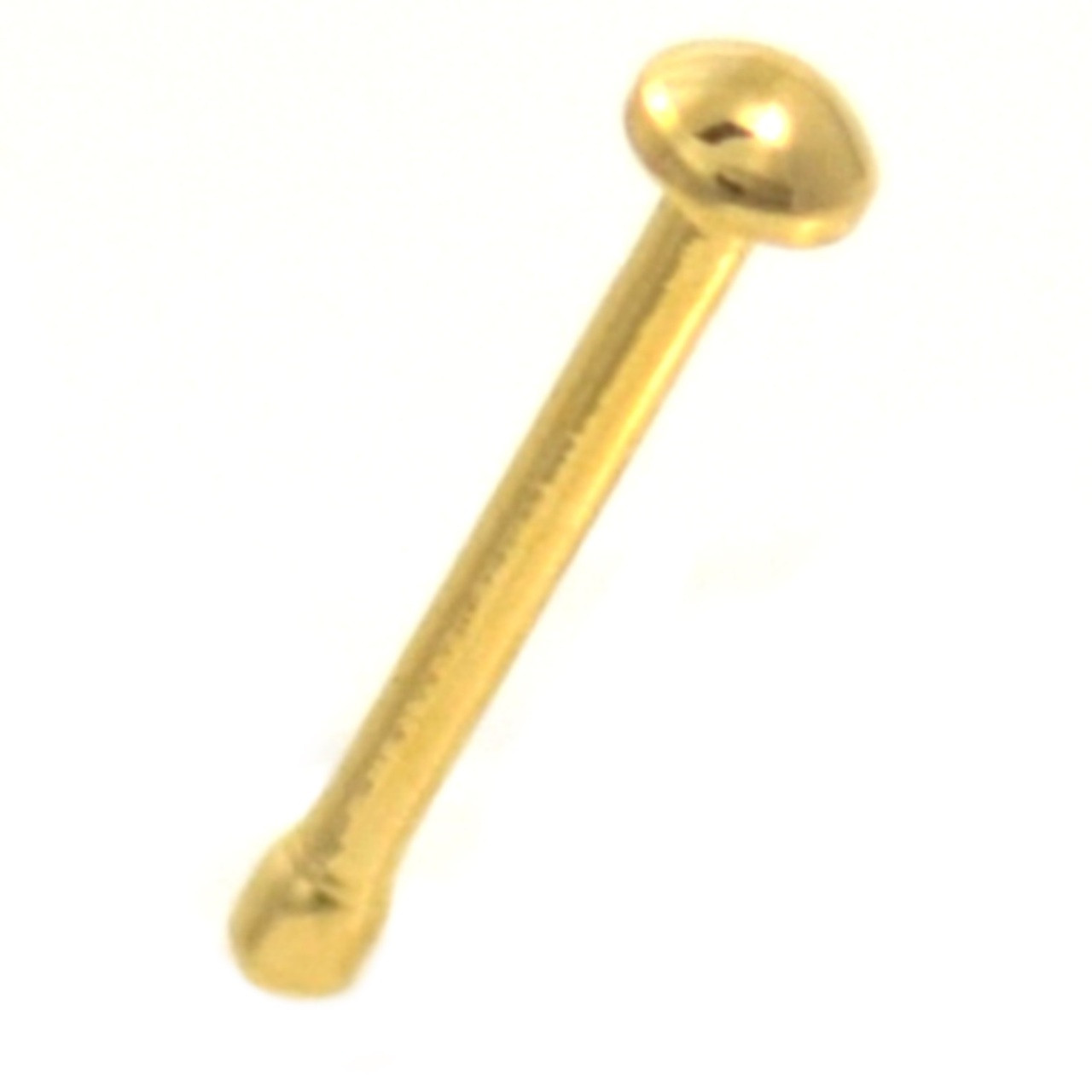 Dome Top Steel Nose Ring Bone 20G/18G | BodyDazz.com