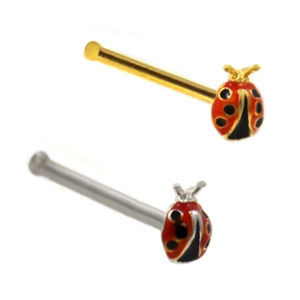 Ladybug Nose Ring Stud 20G | BodyDazz.com