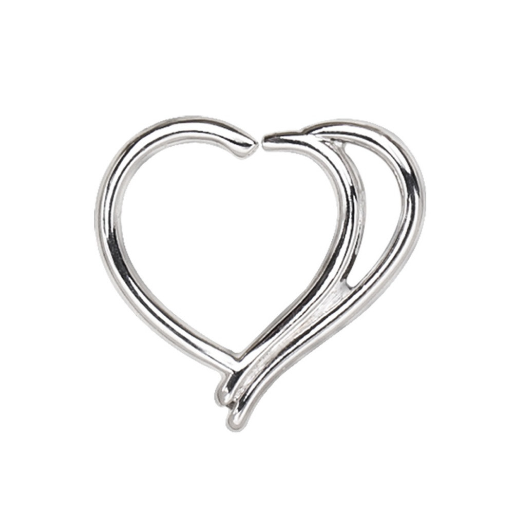 Knotted Heart Bendable Hoop Cartilage/Ear Piercing | BodyDazz.com