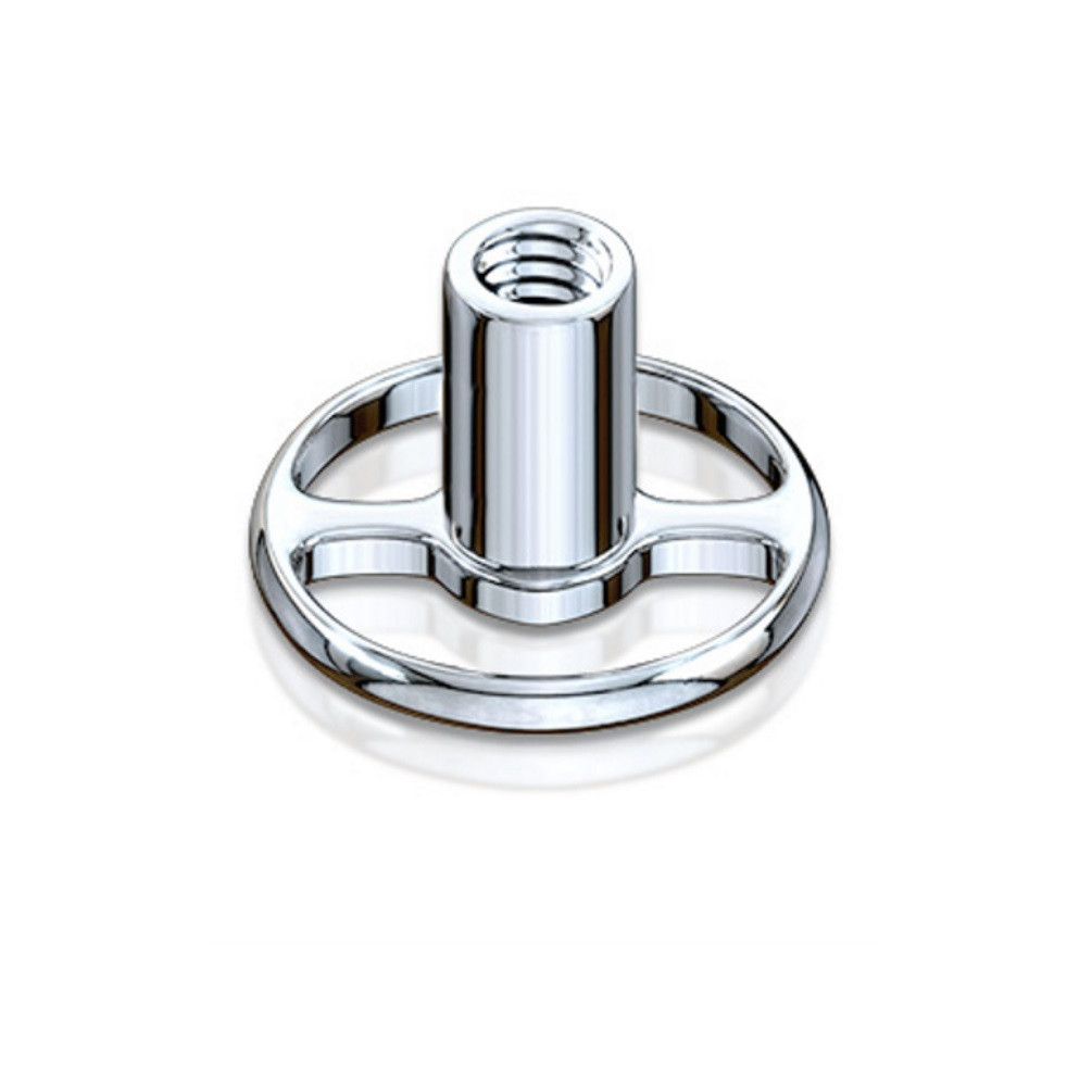 G23 Titanium Dermal Anchor Round Base (3 Rises) | BodyDazz.com