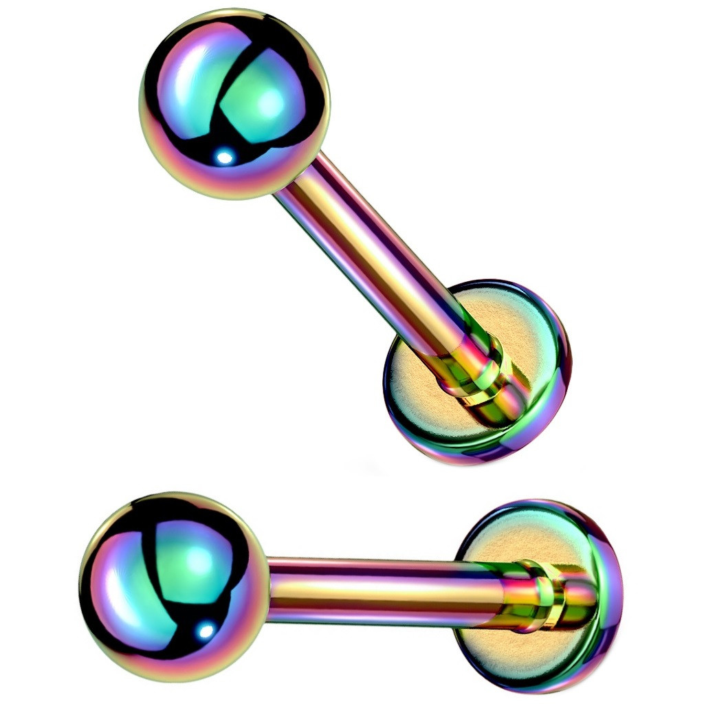 5-Pack Clear Bioflex Push Top Labret Retainers | BodyDazz.com