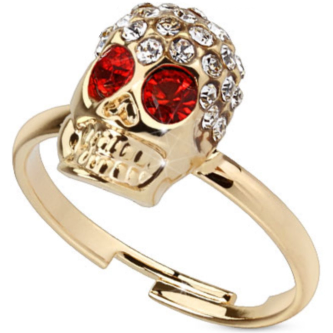 Red Eyed Wicked Skull Adjustable Toe Ring/Ring | BodyDazz.com