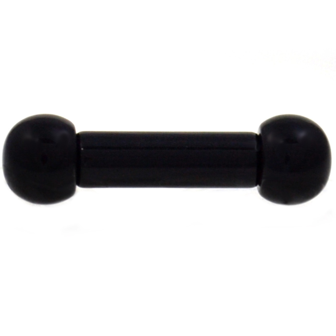 Black Acrylic Straight Barbell Big Gauge (10g-00g) | BodyDazz.com