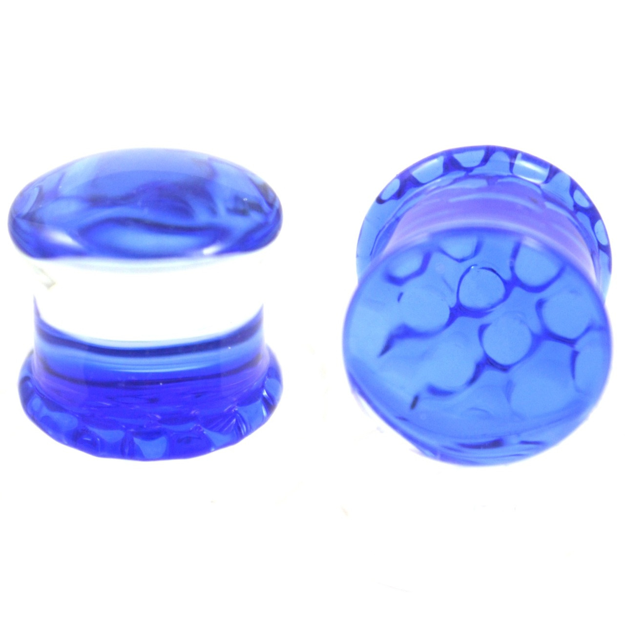 Rainbow Oil Slick Pyrex Glass Plugs (12g-7/8") | BodyDazz.com