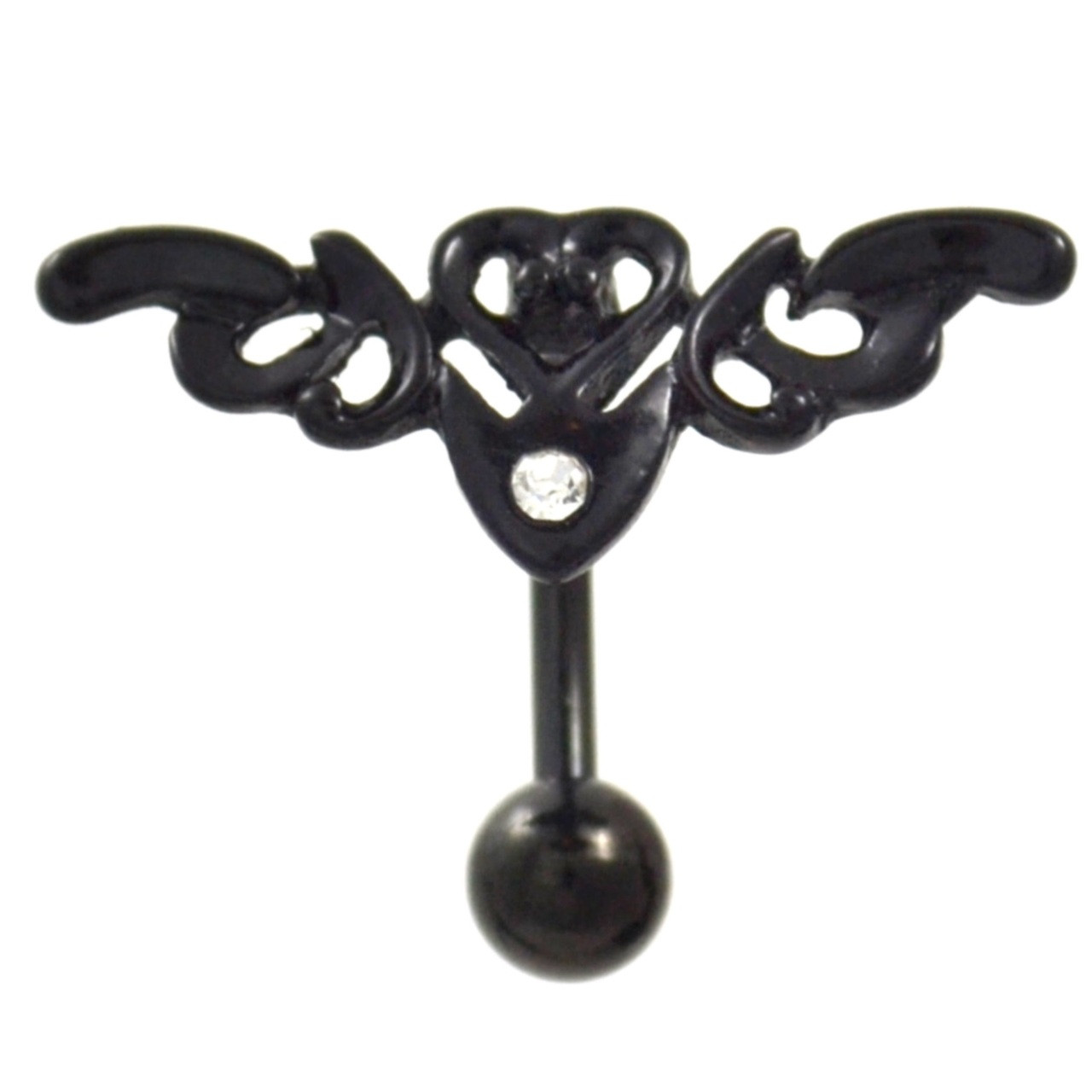 Black & Green Tribal Shield Belly Button Ring | BodyDazz.com