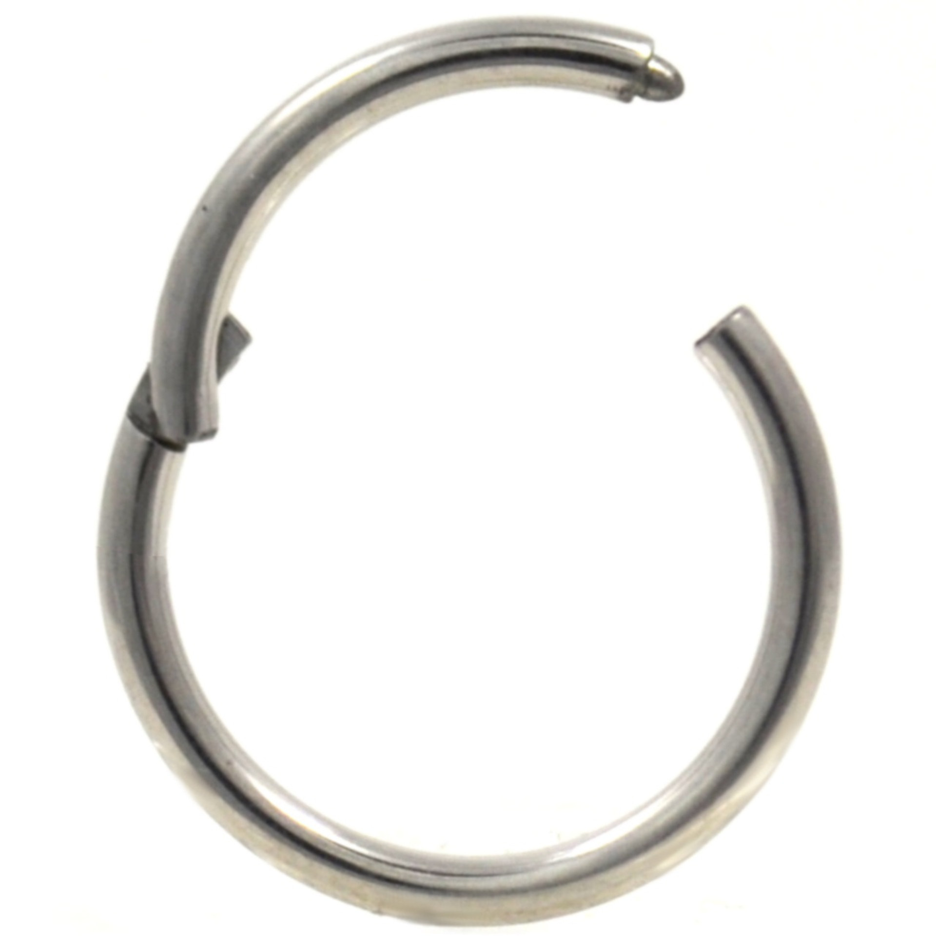 Double Lined Pyramid Cut Hinged Segment Ring 16g