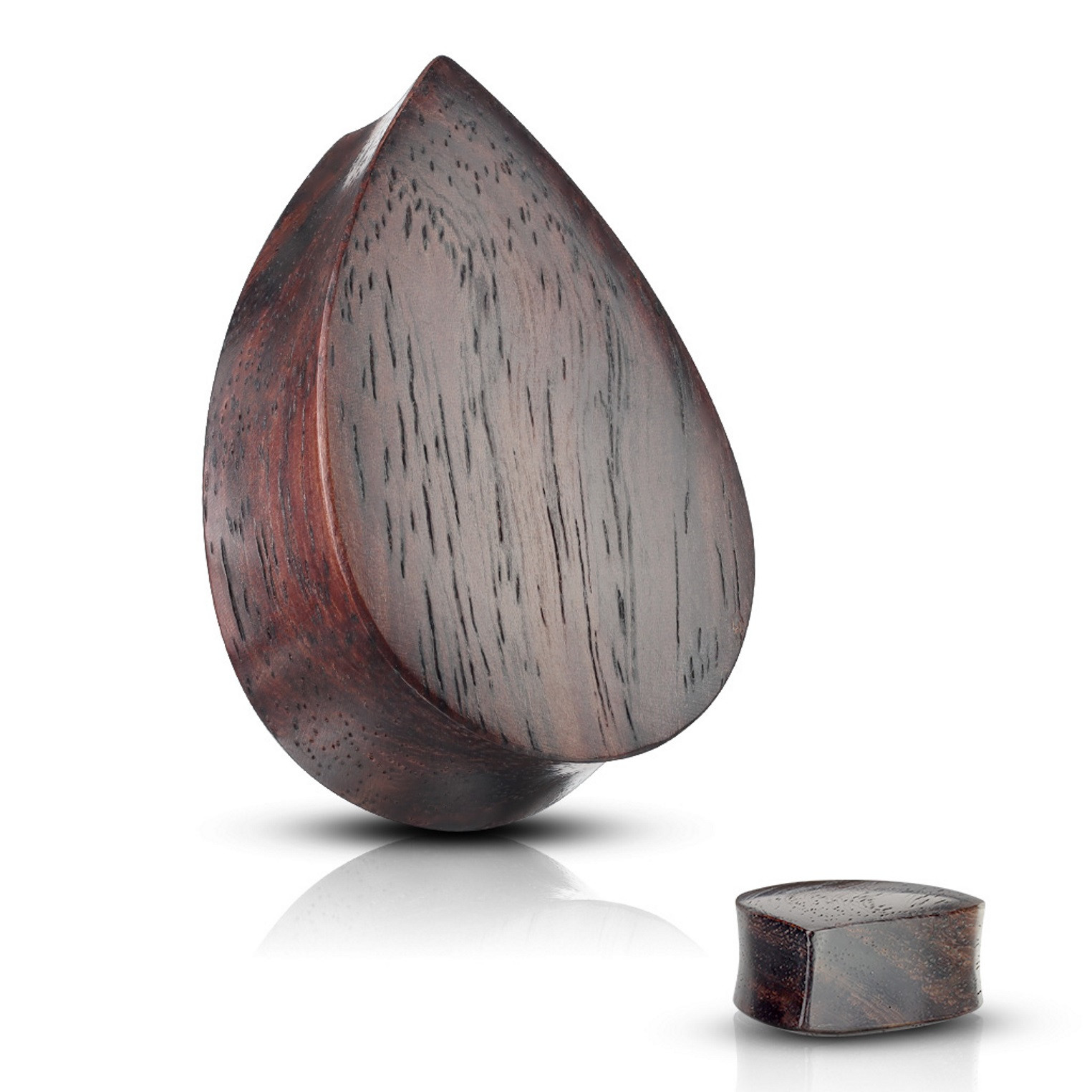 Teardrop Shaped Sono Wood Plugs | BodyDazz.com