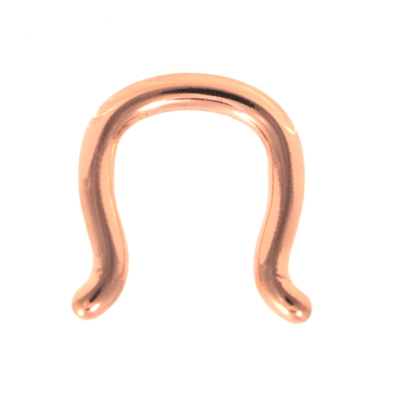 Clear Acrylic Septum Staple Retainer (16g-10g) | BodyDazz.com