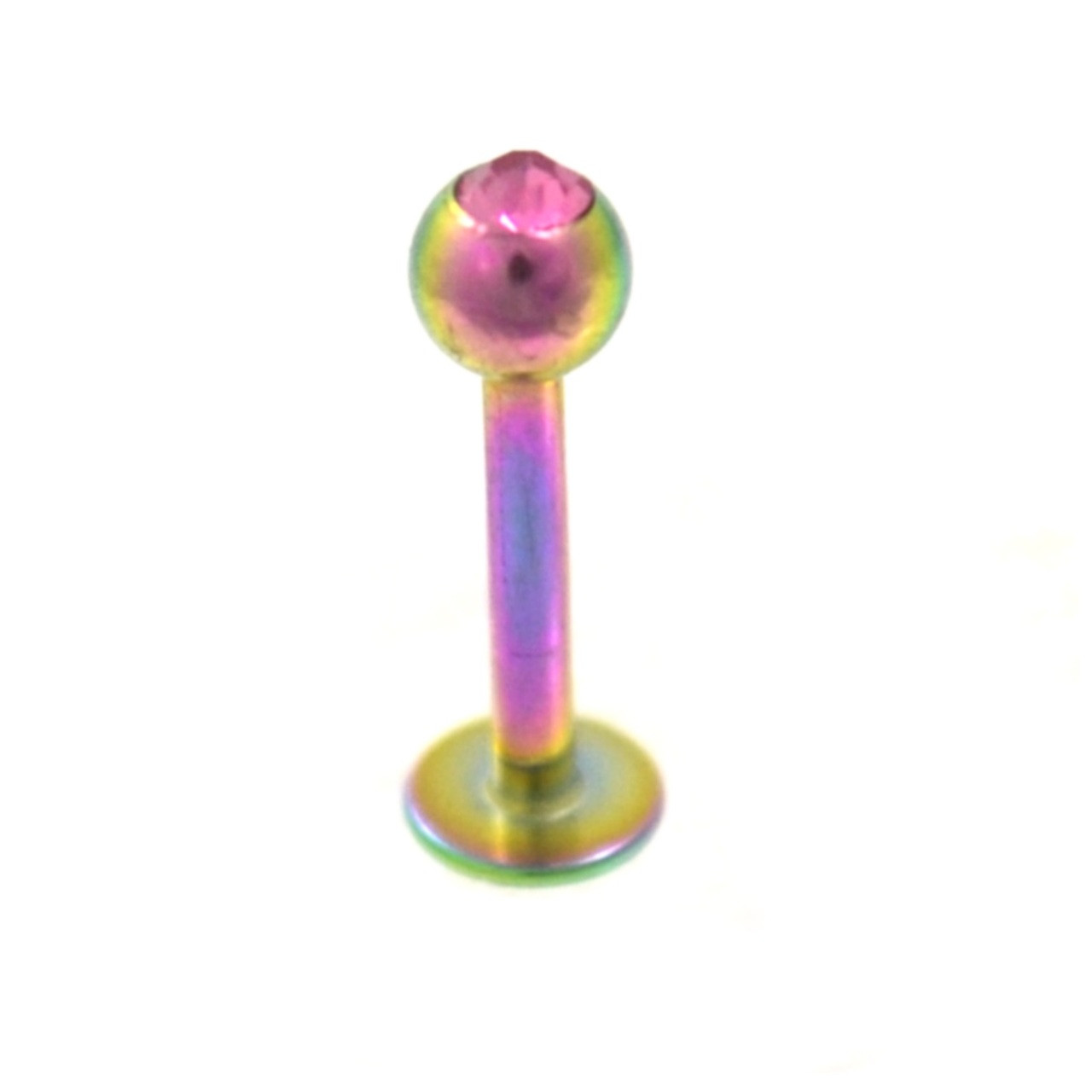 Rainbow Titanium Flat Head Plugs (14g-0g) | BodyDazz.com