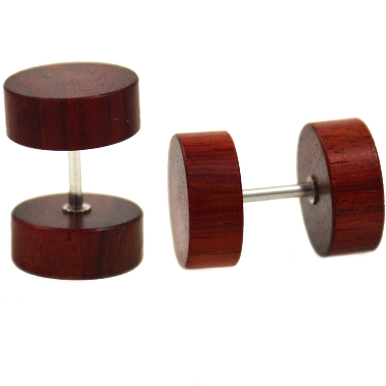 Red Cherry Logo Fake Plug Earrings (00g Look) | BodyDazz.com