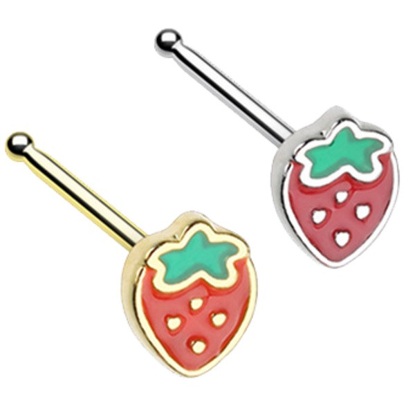 Glow in the Dark Moon Nose Ring Stud 20G | BodyDazz.com