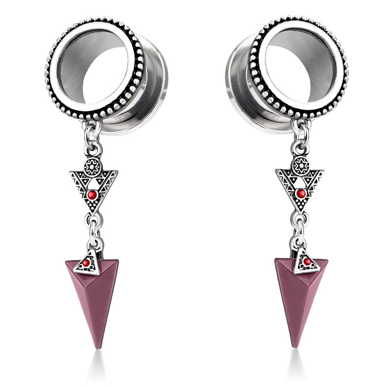 Tribal Arrow Dangle Tunnels (4g-5/8") | BodyDazz.com