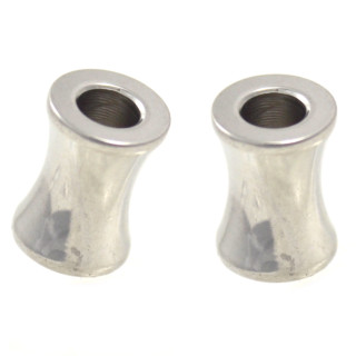 Solid Coconut Wood Saddle Fit Ear Plugs (8g-1") | BodyDazz.com