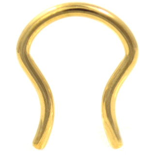 Gold Plated Septum Ring (5/8" Retainer) 16G/14G | BodyDazz.com