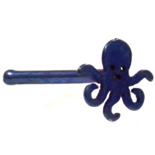 Octopus Top Steel Nose Ring Stud 20G | BodyDazz.com
