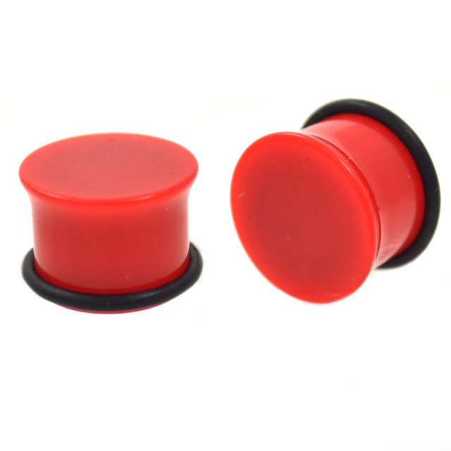 Clear Solid Acrylic See Through Plugs (10g-1") | BodyDazz.com