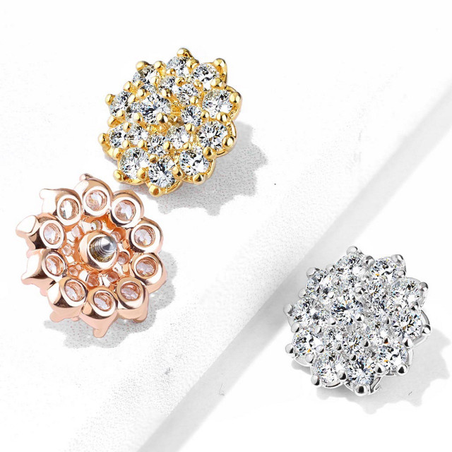 Star Cluster Steel Dermal Anchor Top | BodyDazz