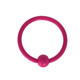 Neon Pink Captive Bead Ring CBR 18G 3/8" | BodyDazz.com