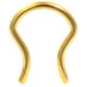 Gold Plated Septum Ring (5/8" Retainer) 16G/14G | BodyDazz.com
