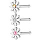 Daisy Flower Steel Nose Ring Stud 20G | BodyDazz.com