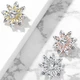 Rose Blossom Steel Dermal Anchor Top | BodyDazz.com