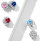 Rose Blossom Steel Dermal Anchor Top | BodyDazz.com
