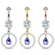 Fancy Dangle Belly Rings | BodyDazz.com