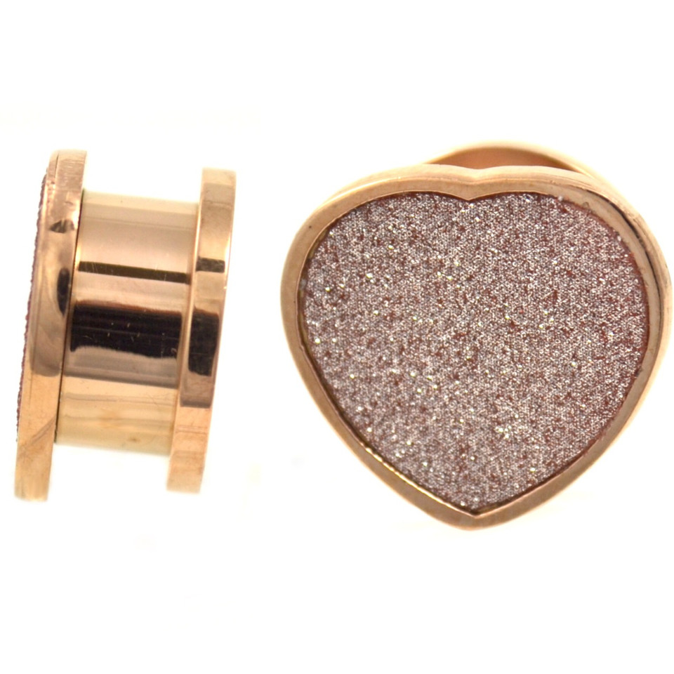 Gold Bullet Loaded Revolver Saddle Plugs (0g-5/8") | BodyDazz.com