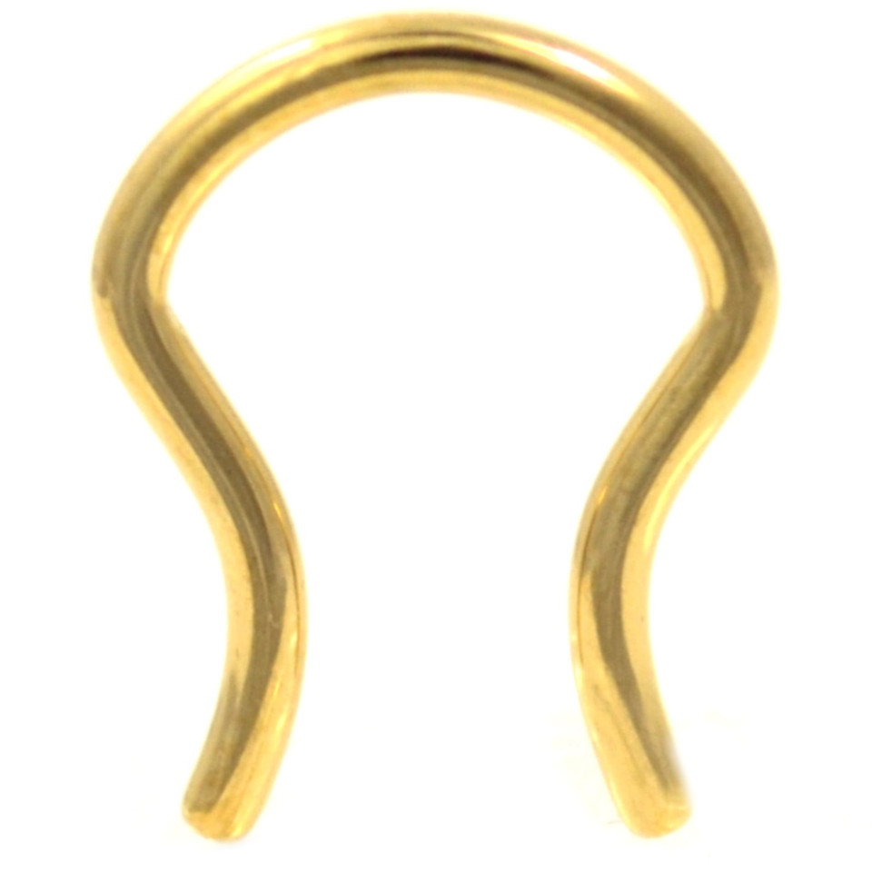 Gold Plated Septum Ring (5/8" Retainer) 16G/14G | BodyDazz.com