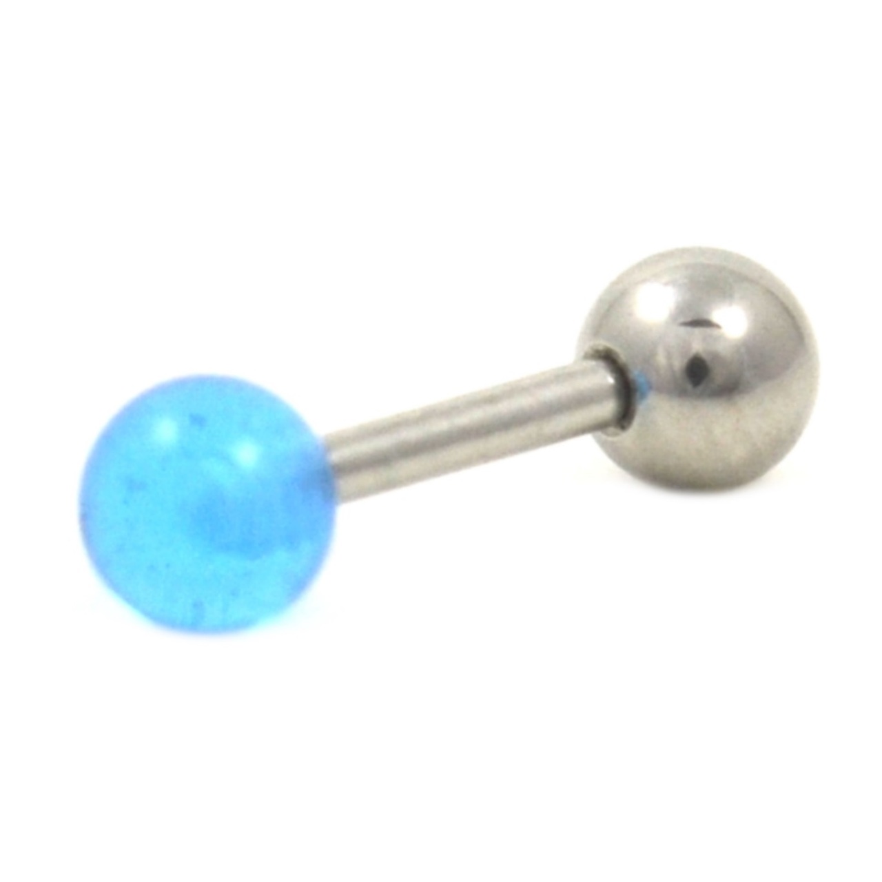 Blue Glow In The Dark Cartilage Tragus Barbell 16g | BodyDazz.com