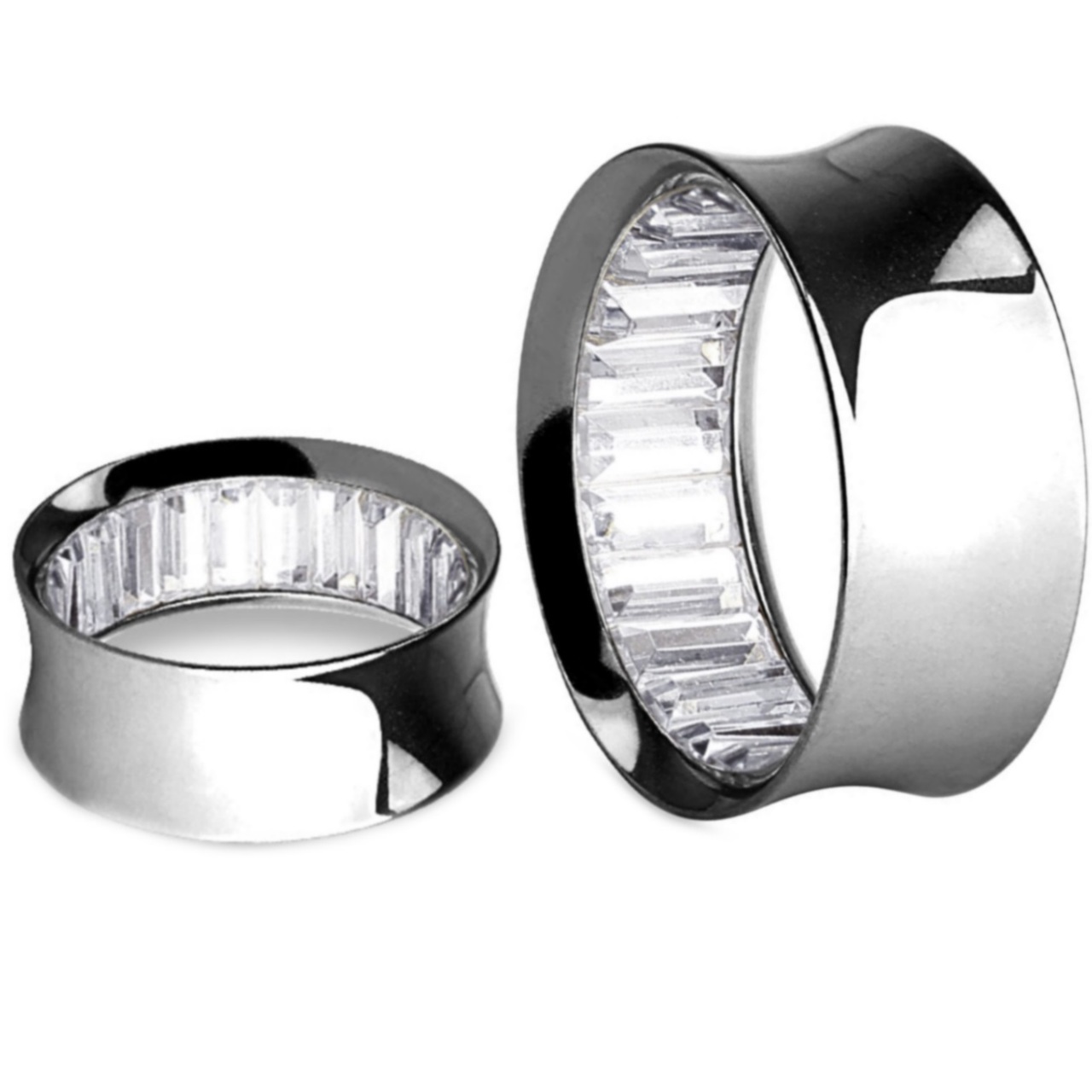 Rectangular Stone Interior Steel Tunnels (0g-1") | BodyDazz.com