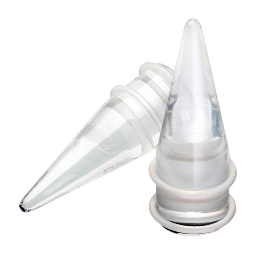 Short Length Clear Acrylic Tapers (14G-25mm) | BodyDazz.com